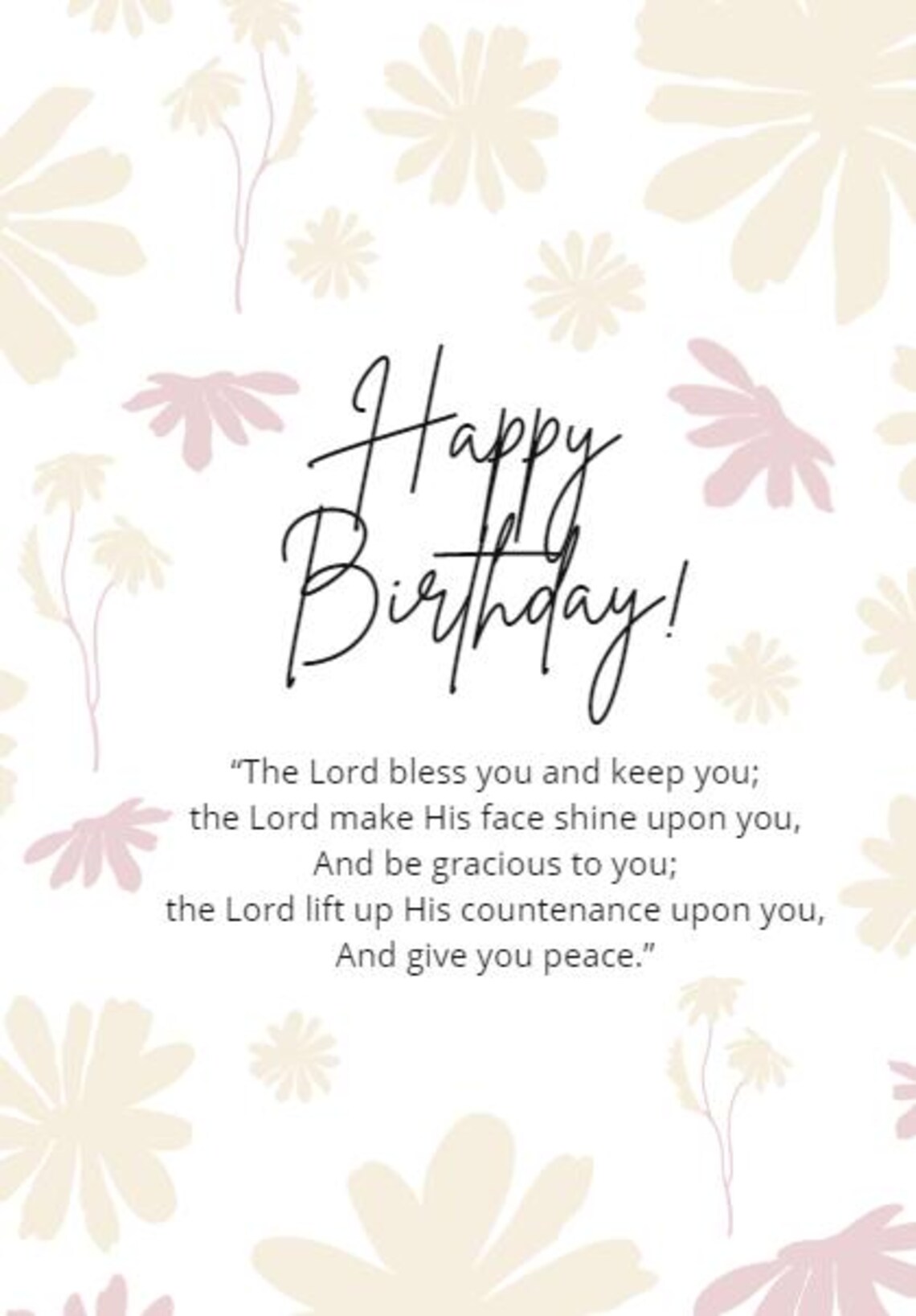 Birthday Card With Bible Verse - Etsy