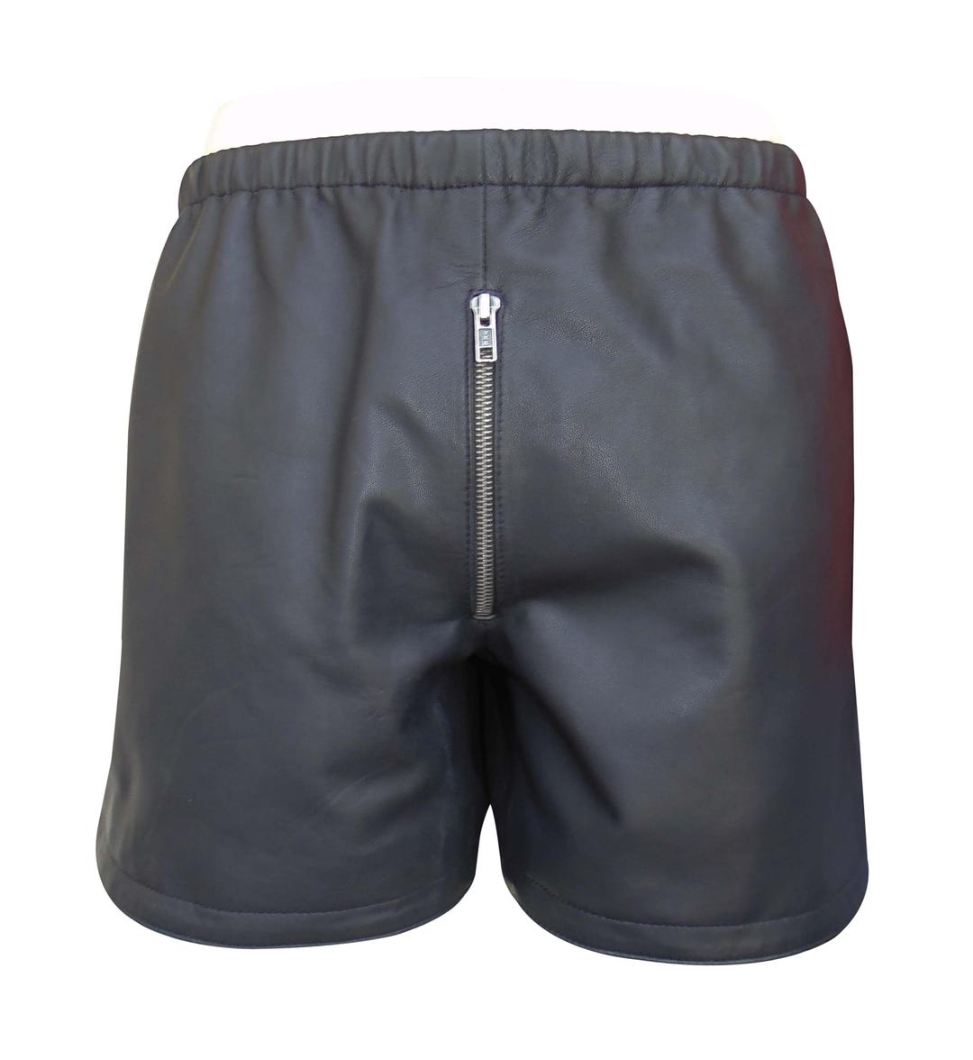 Handmade Black Leather Boxer Shorts – Front Zip, Custom Fit - Etsy