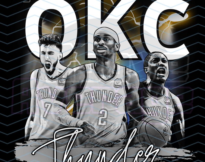 Oklahoma City Thunder OKC PNG File for Download for Tshirt Tumbler ...