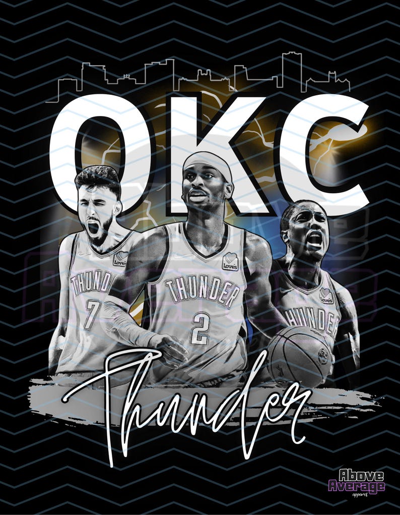 Oklahoma City Thunder OKC PNG File for Download for Tshirt Tumbler ...