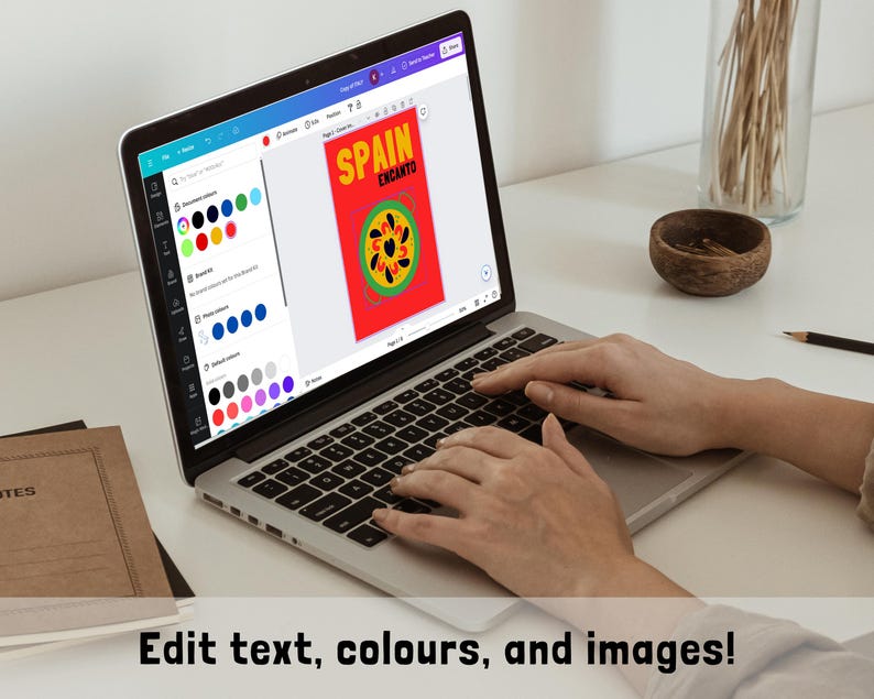 SPAIN - Editable Travel Photo Book Cover! Downloadable Template for ...