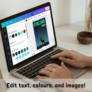 FINLAND- Editable Travel Photo Book Cover! Downloadable Template for ...
