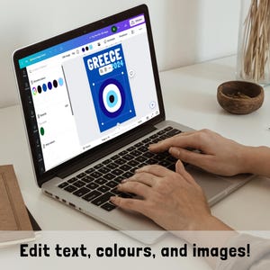 GREECE- Editable Travel Photo Book Cover! Downloadable Template for ...