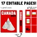 CANADA BUNDLE- 10 Editable Travel Photo Book Covers! Downloadable ...