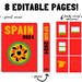 SPAIN - Editable Travel Photo Book Cover! Downloadable Template for ...