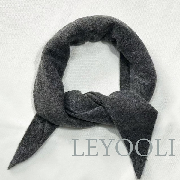 Gray Knitted Scarf - Etsy
