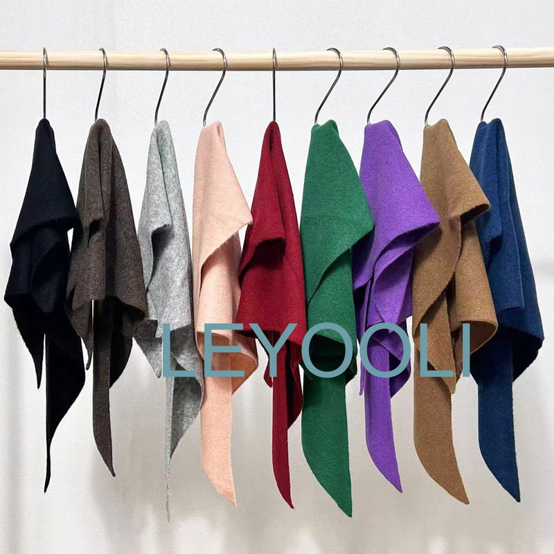 Blue Brown Wool Scarf - Etsy