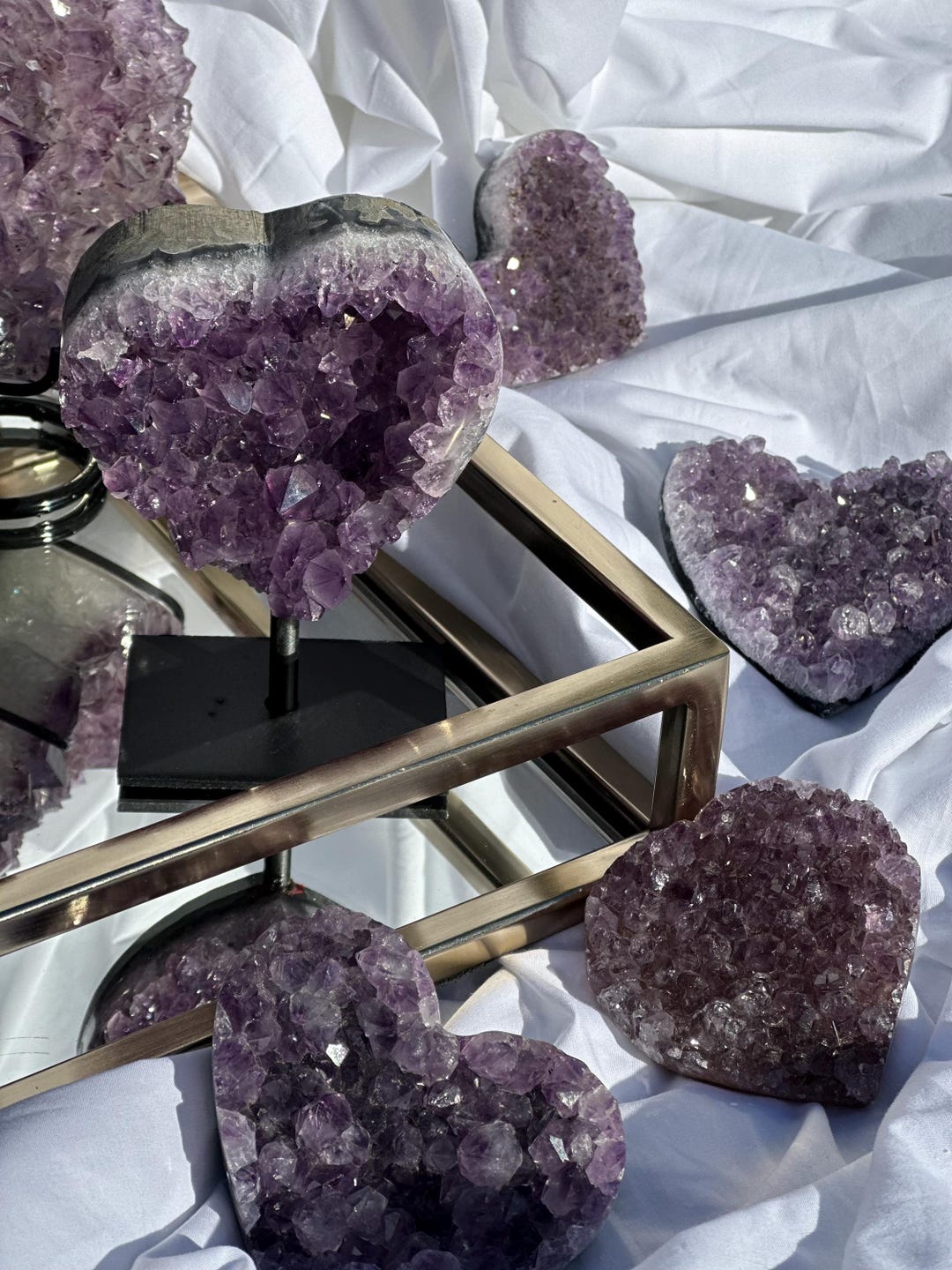 Raw Amethyst Geode Cluster: Large Healing Crystal With Cut Base - Etsy