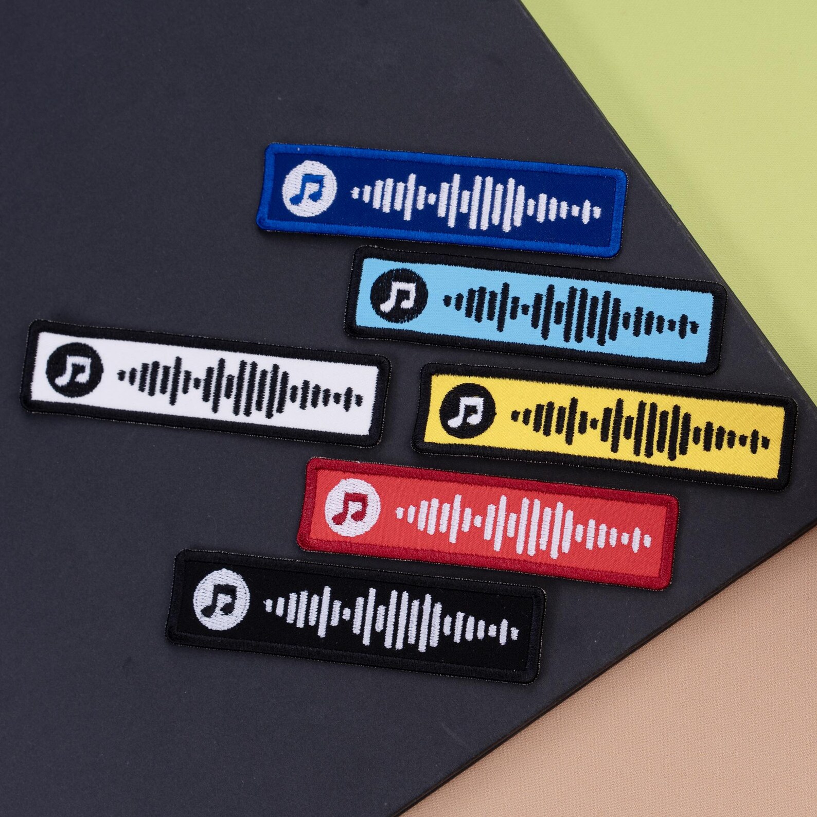 Custom Code Music Patch, Scannable Embroidered Patch, Iron on / Hook ...