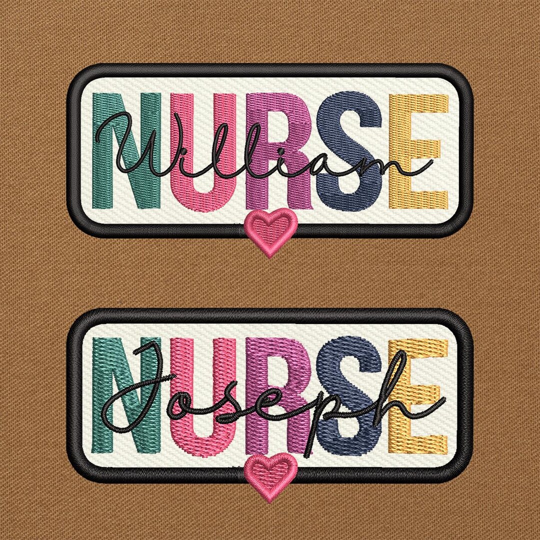 Personalized Embroidered Nurse Patches, Custom Name Patch for RN, New Nurse Gift, Sewn/iron on ...