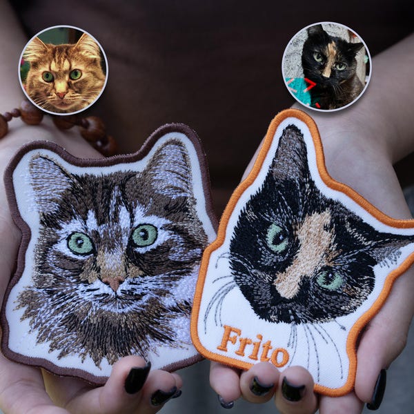 Embroider Patch Cat - Etsy