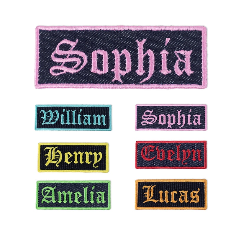 Old English Patch Name - Etsy