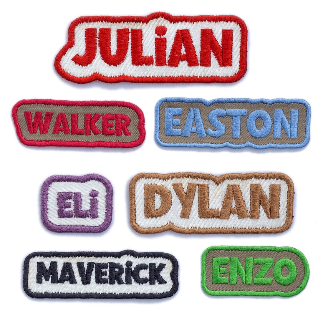 Personalized Name Patch Embroidered, Customized Name Patches ...