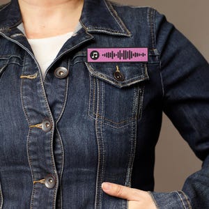 Custom Code Music Patch, Scannable Embroidered Patch, Iron on / Hook ...