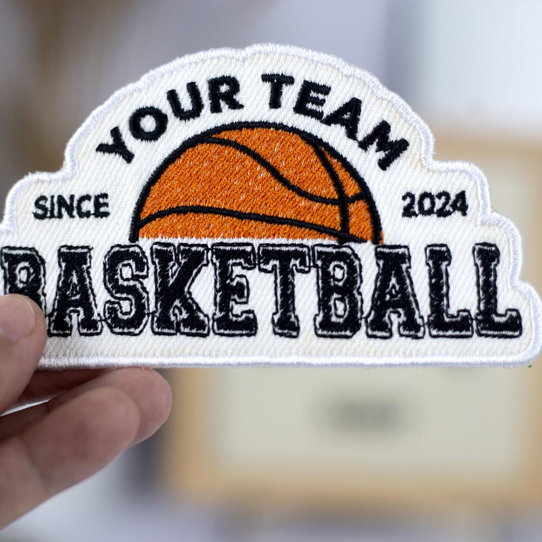 Custom Basketball Patches With Team Name, Hook and Loop/iron on Sports Basketball Patch for ...