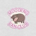 Embroidered Moo Deng Fan Club Patch, Cute Moo Deng Iron on Patch, Baby ...