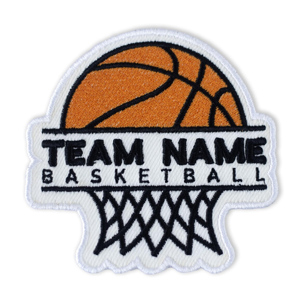 Custom Embroidered Basketball Patches With Team Name, Hook and Loop ...