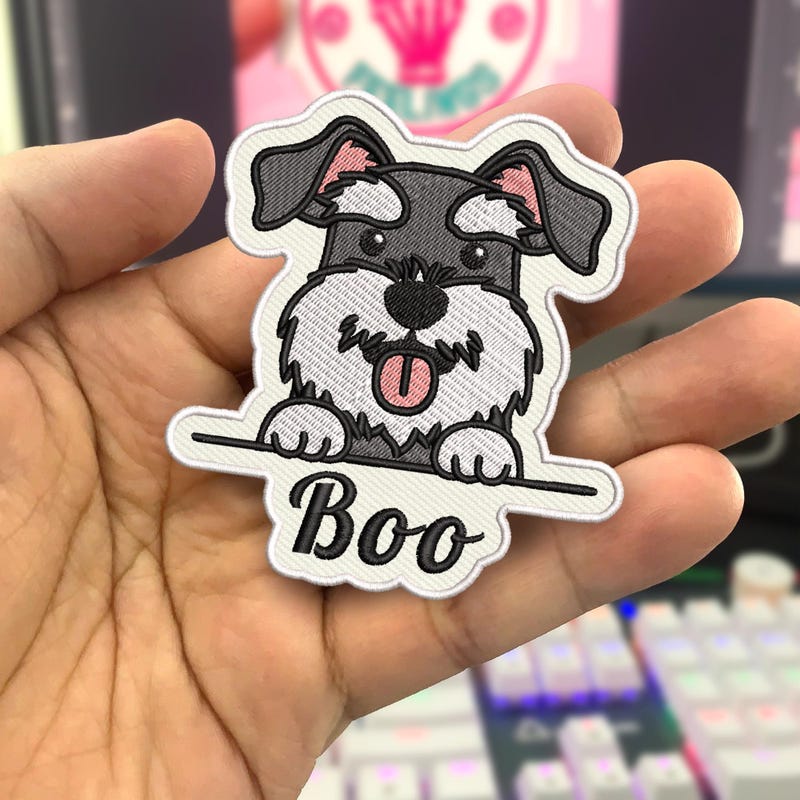 Schnauzer Patch - Etsy