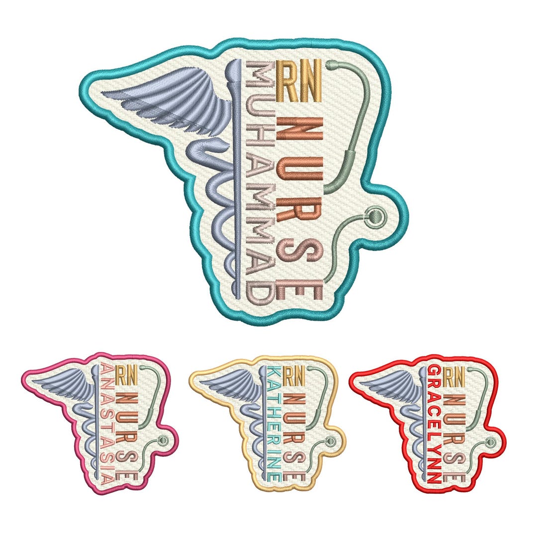 Custom Nurse Patch With Name, Custom Registered Name Patch for RN, Cute ...
