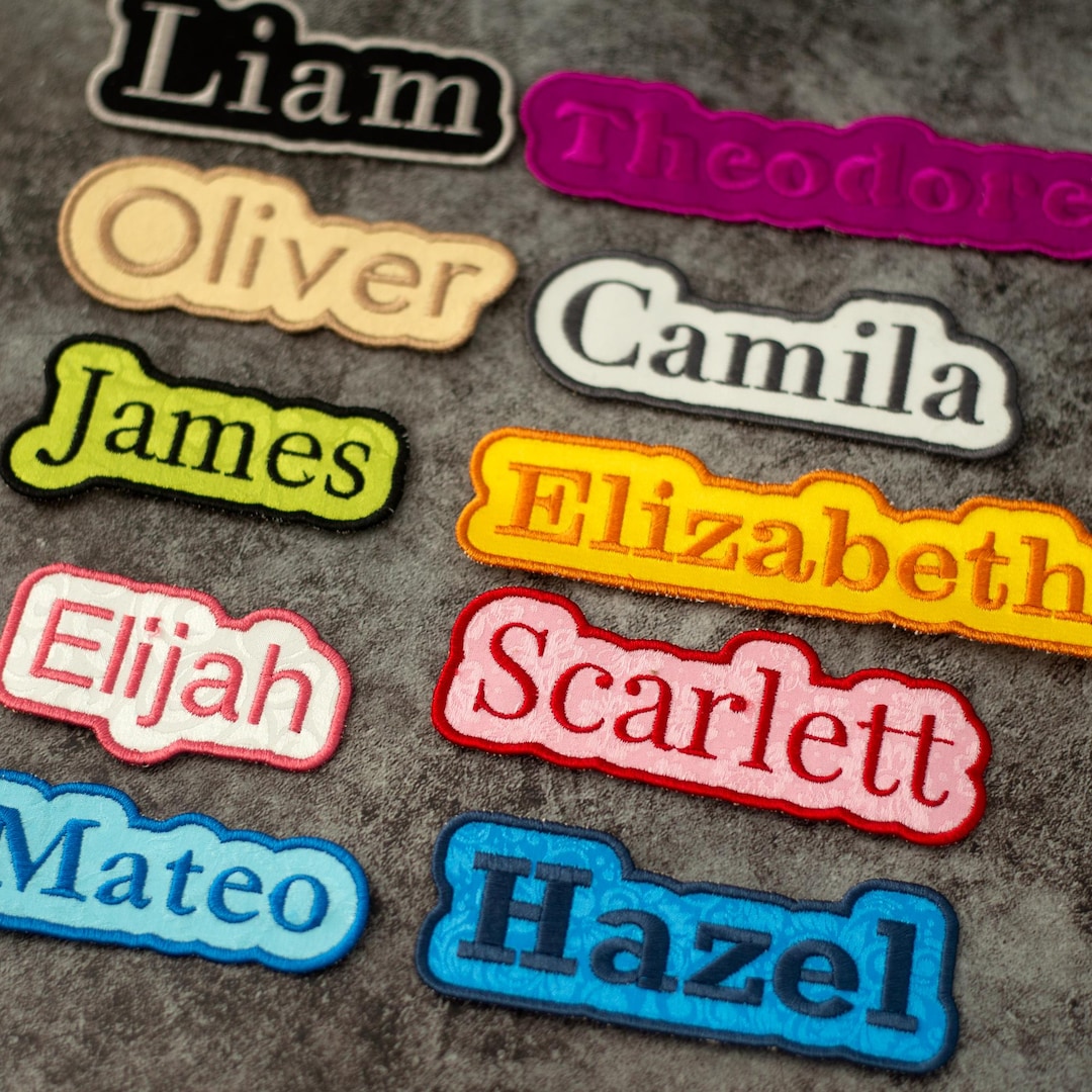 Personalized Iron on Name Patch, Custom Patch Embroidery, Sew On/iron ...