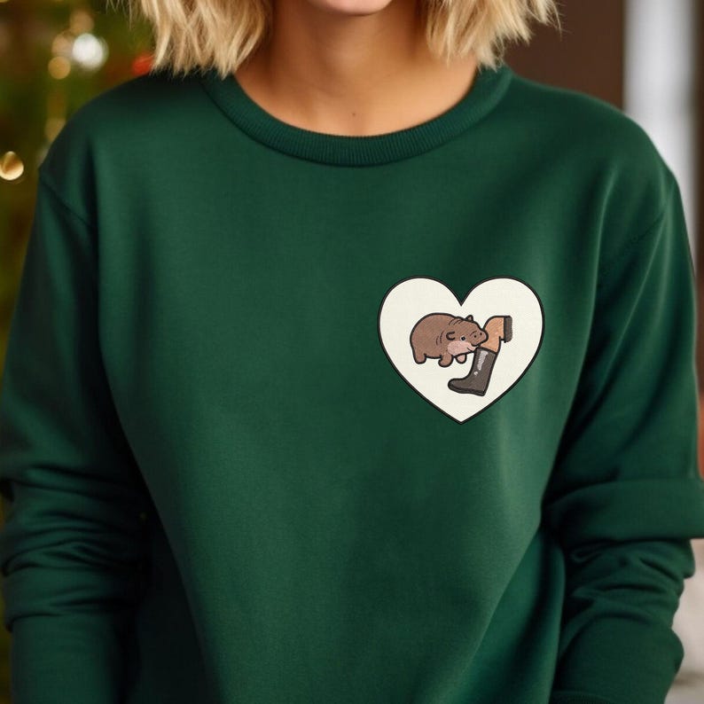 Embroidered Moo Deng Patch Christmas Gift for Kids, Baby Pygmy Hippo ...