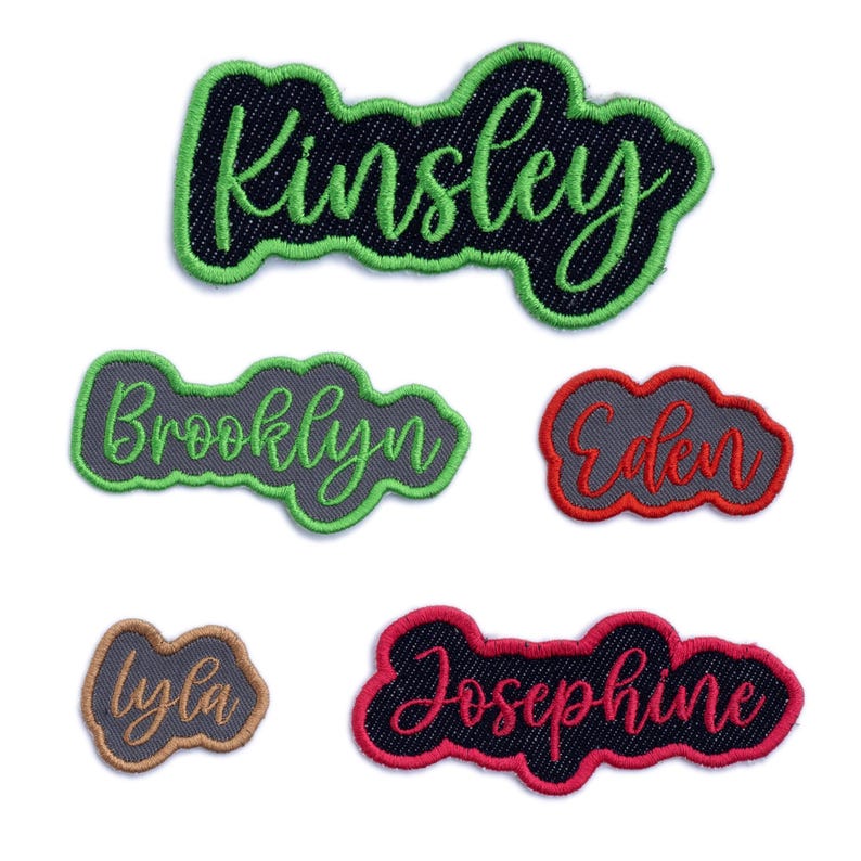 Personalized Embroidered Name Patch, Custom Iron on Applique - Etsy