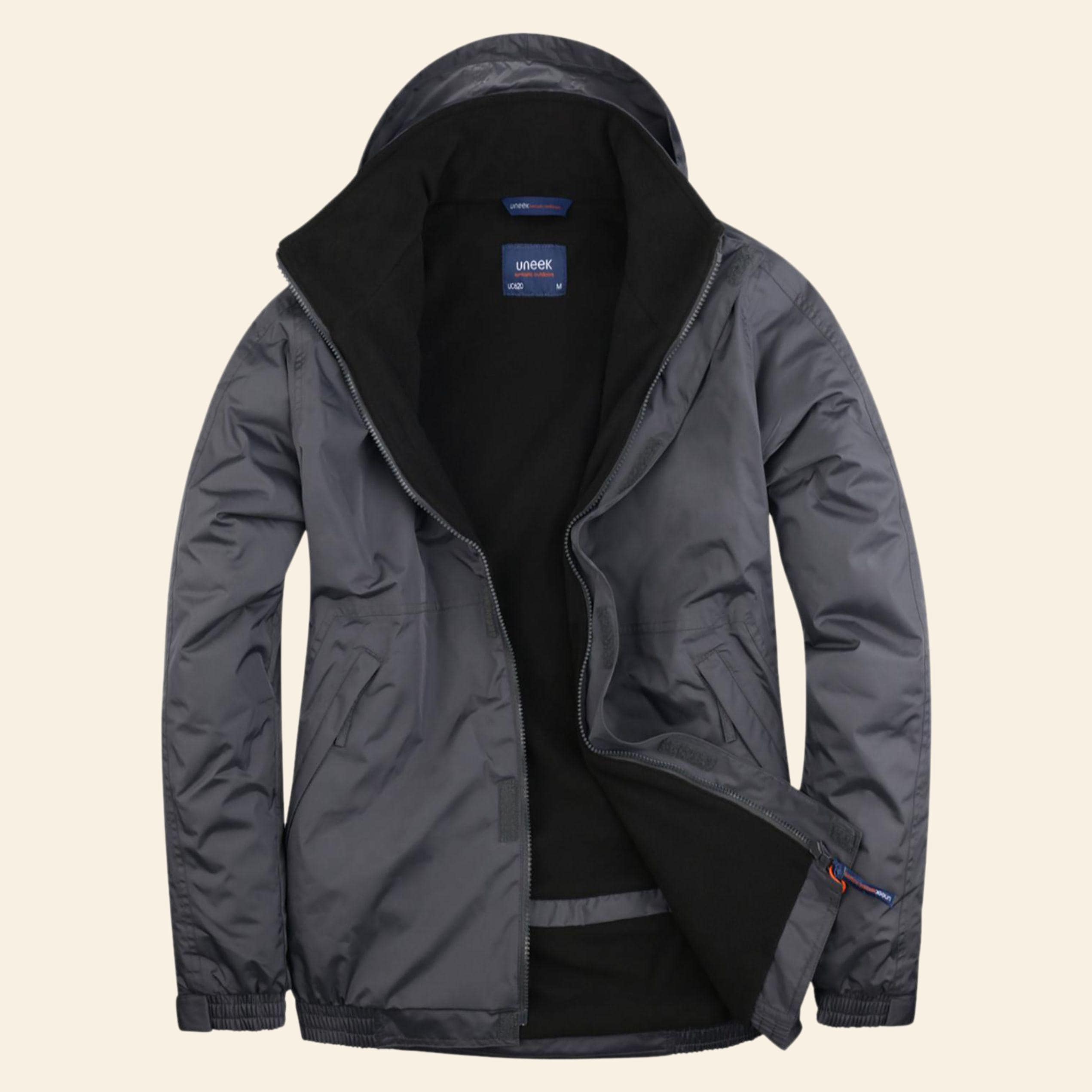 Embroidered Outdoor Jacket, Personalised Zip up Jacket, Custom Text ...