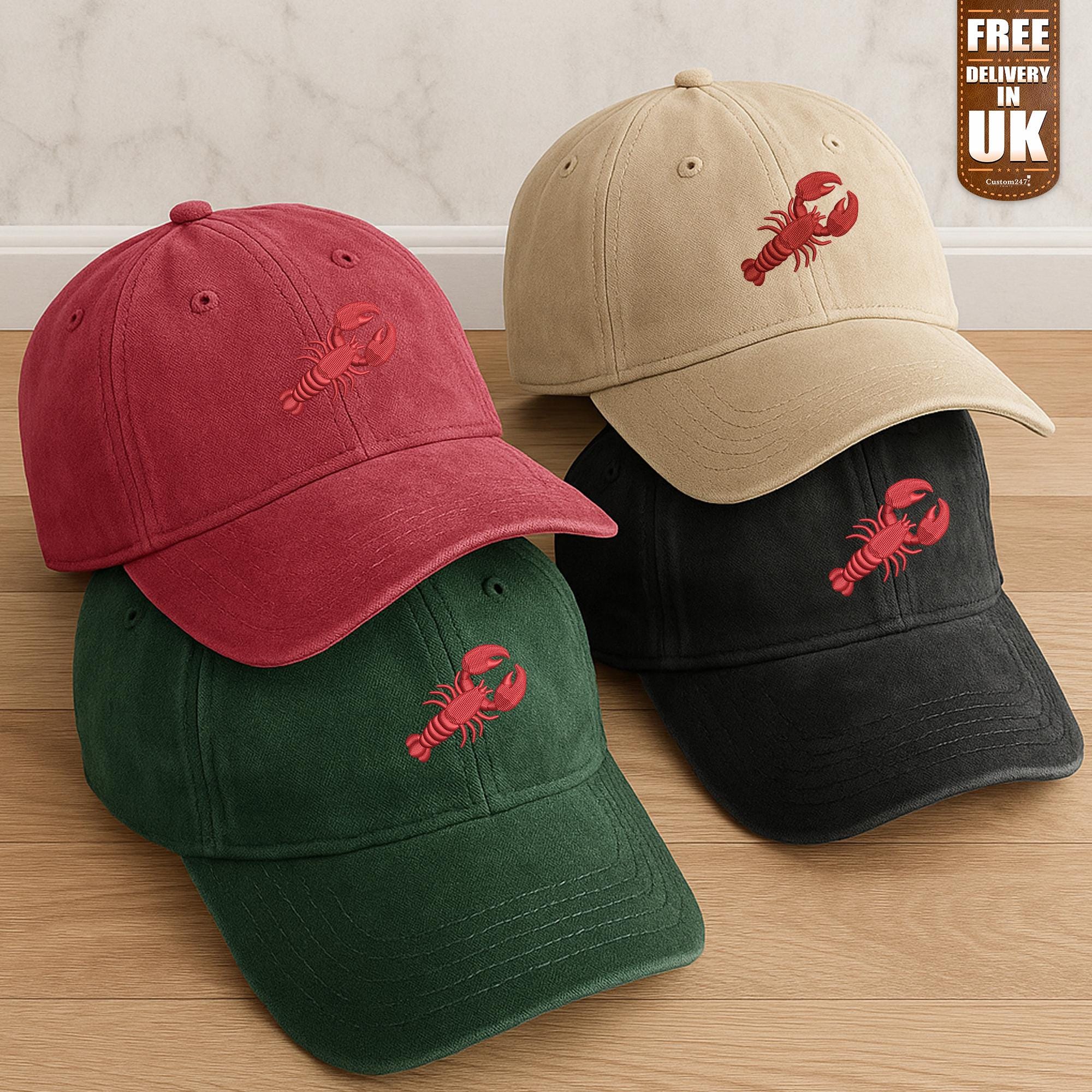 Lobster Vintage Hat-embroidered Red Lobster Baseball Caps-vintage Style ...