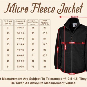 Personalised Embroidered Fleece Jacket-custom Text Work Wear Zip up ...
