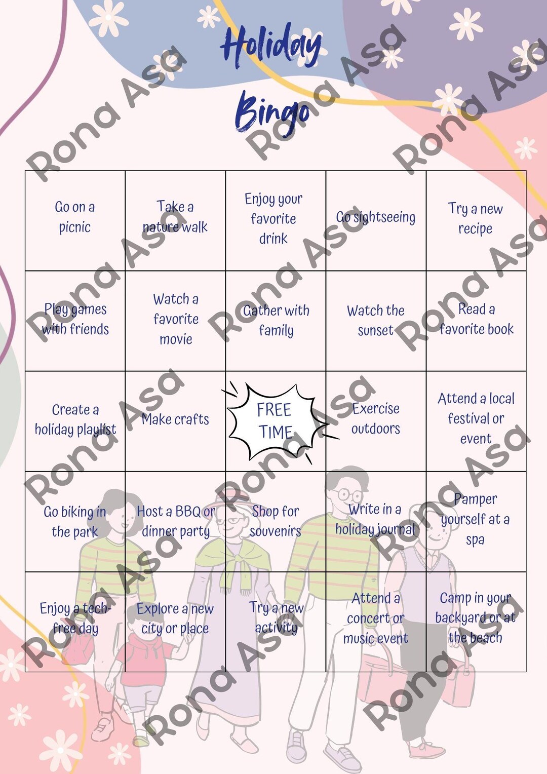 Holiday Bingo - Printable Fun for the Festive Season - Etsy