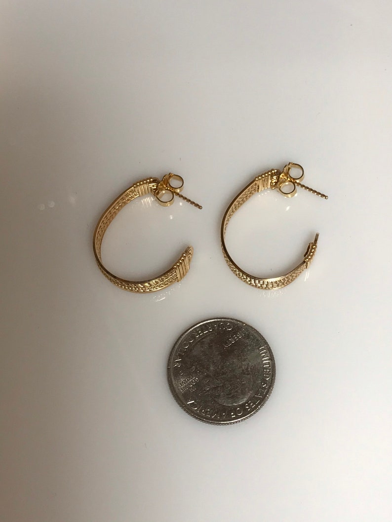 Half Loop 14kt Gold Filled Earrings - Etsy