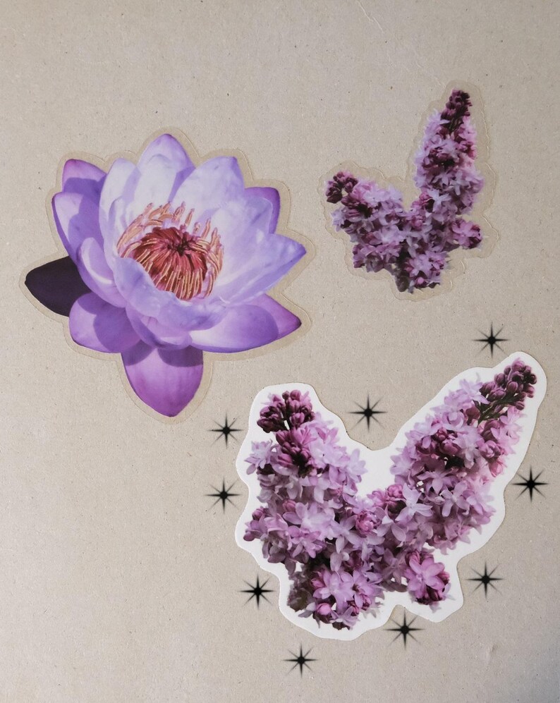Purple Lilac Sticker W/ White Background, Lilac Sticker, Floral Sticker ...