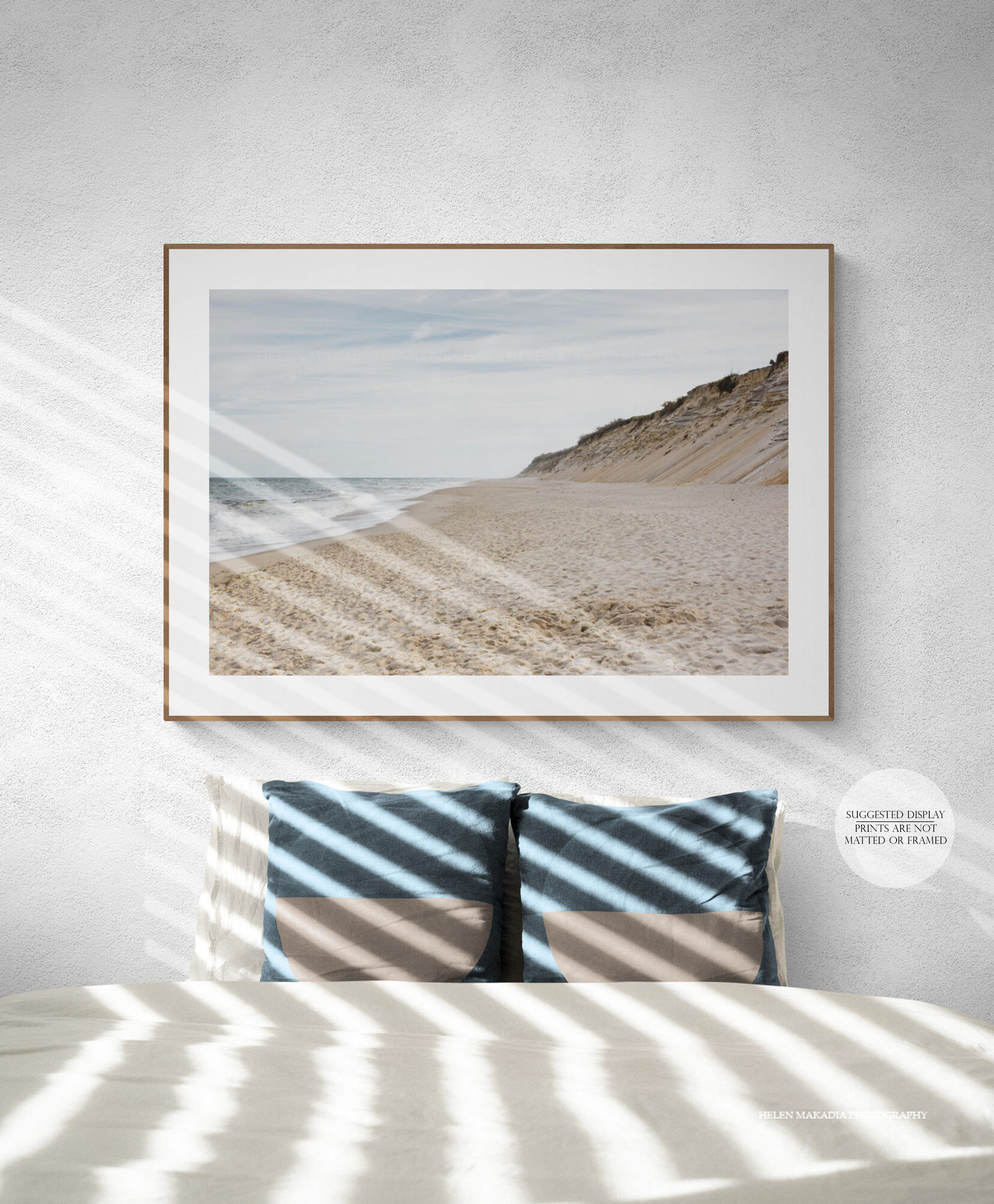 Photograph of Sandy Cliffs and the Wide Ocean of Cape Cod Marconi Beach ...