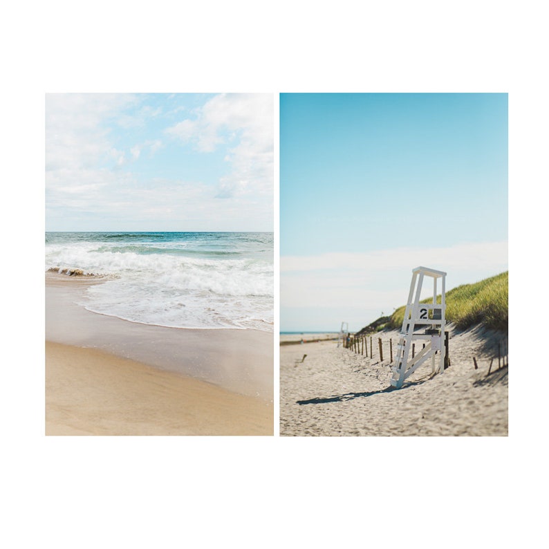 Set of 6 Photograph Prints of Cape Cod Beaches, Cape Cod Art, Surf Sand ...