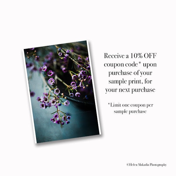 A Way to Sample a Photograph Before Buying A Large Print, Test Color ...