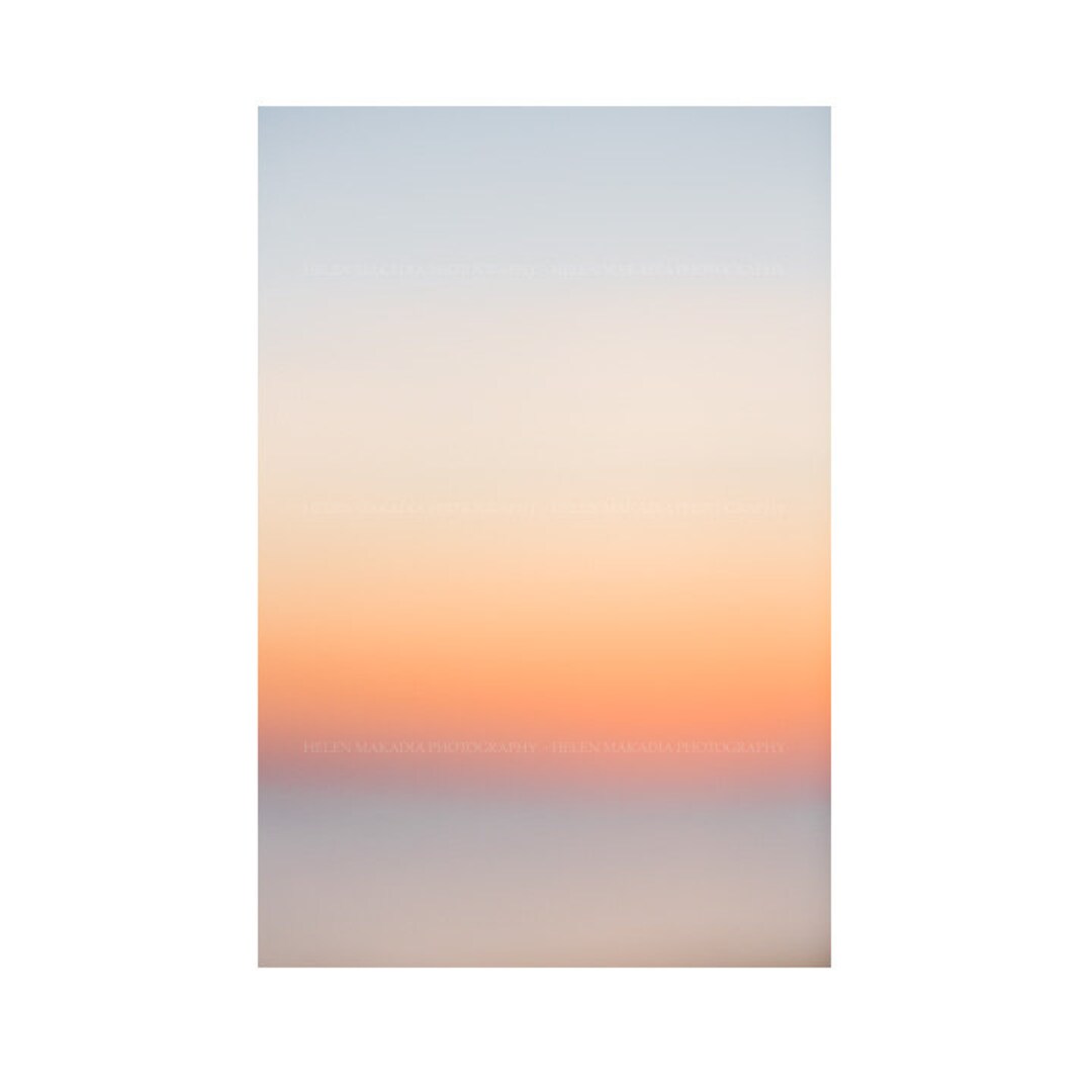 Sunset Beach Colors as Gradient Art Print, Pastel Colors, Sunset Sky ...
