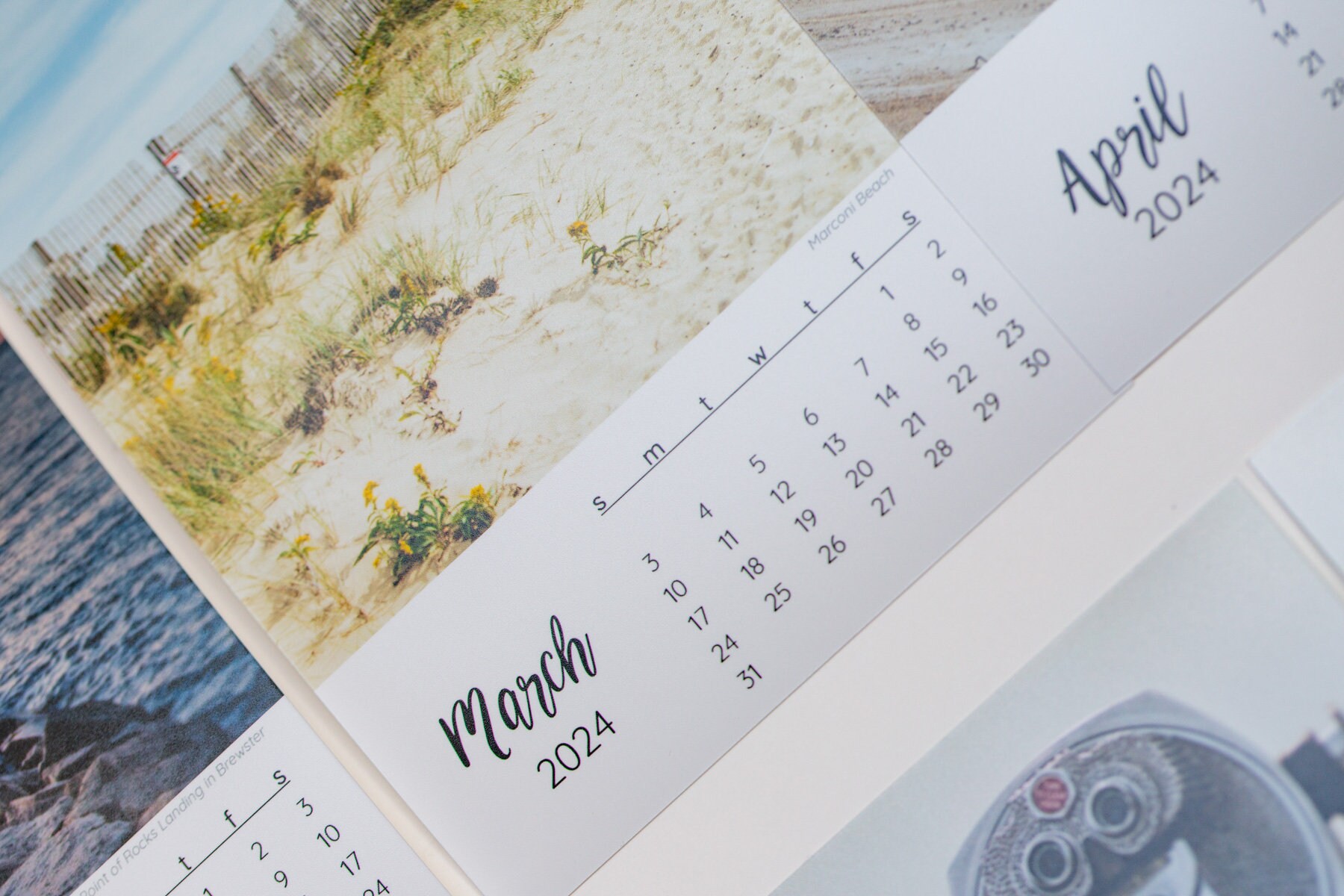 2024 Calendar of Cape Cod Beaches and Places in 5x7 Size, Loose Leaf ...