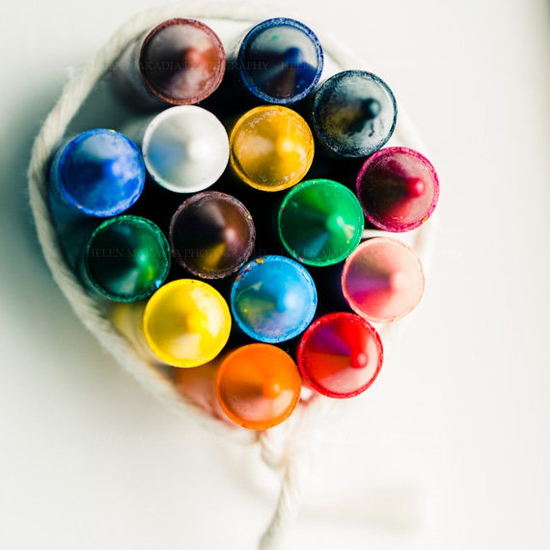 Set of 3 Square Crayon Photograph Prints Crayon Art for - Etsy