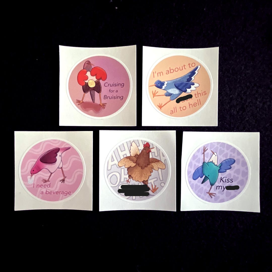 Birb Moods Sticker Pack - Etsy