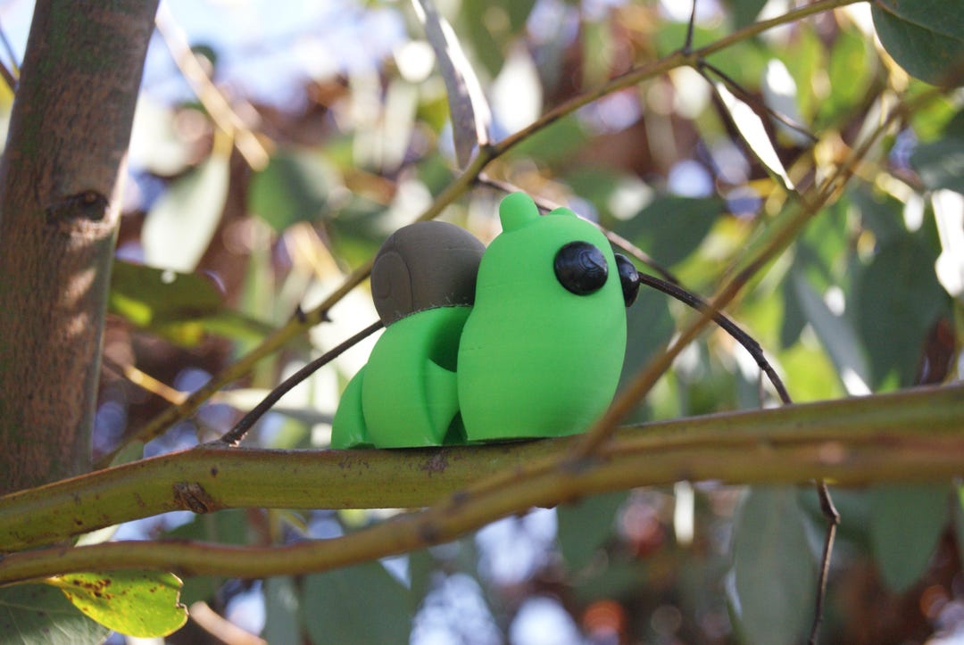 Funny Flexi Snail Green Brother 3D Printed Wibbely the Desktop Buddy - Etsy