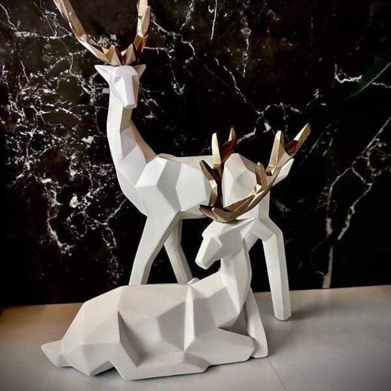 Gold Tabletop Deer Decor - Etsy