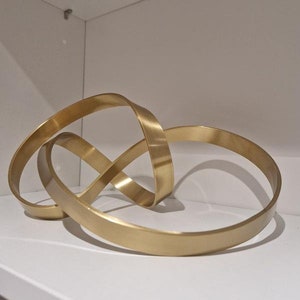 Creative Gold Crafts Knot Golden Line Hollow Out Metal Figurine Winding ...