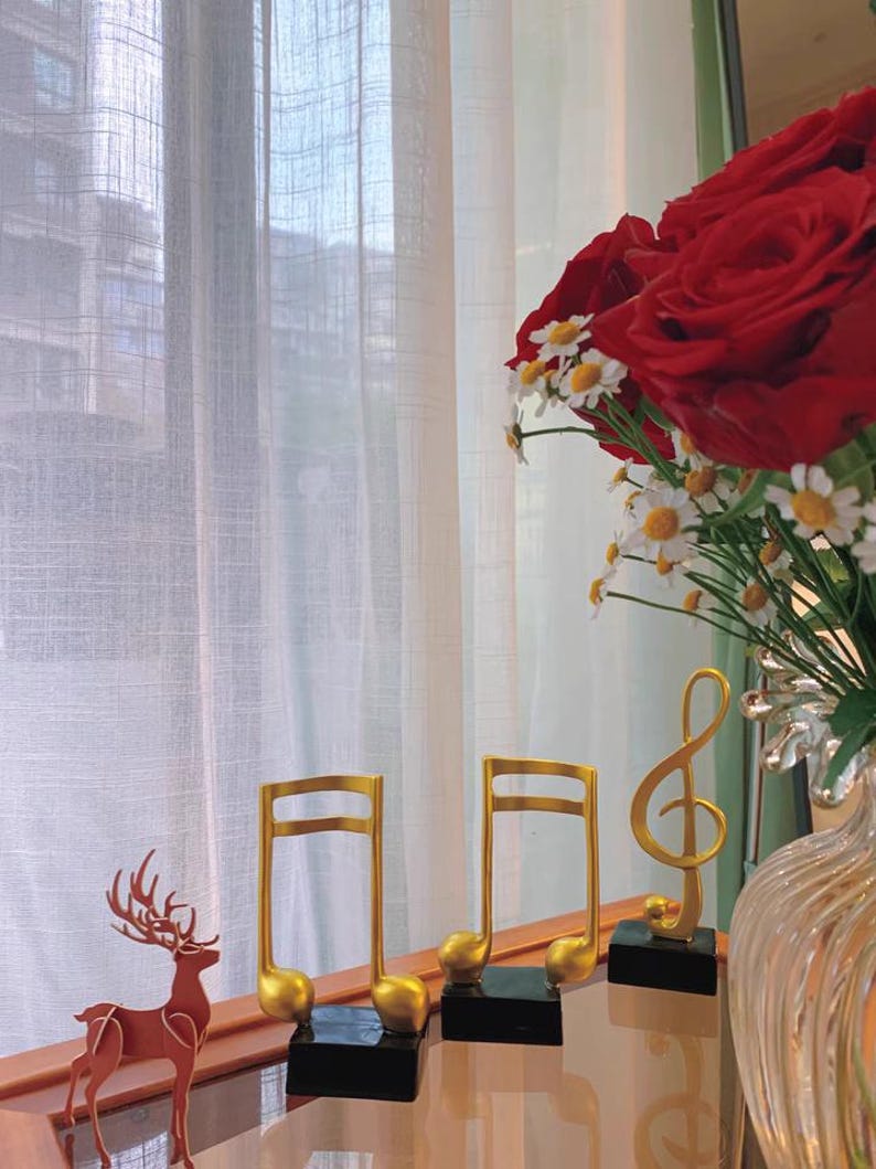 Musical Note Sculptures Treble Clef and Notes Figurines Music Artistic ...