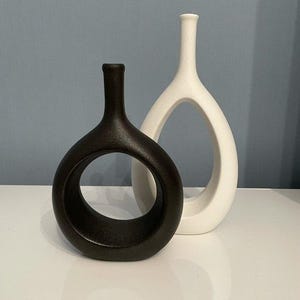 Modern Ceramic Vase, Abstract Geometric Sculpture - Etsy