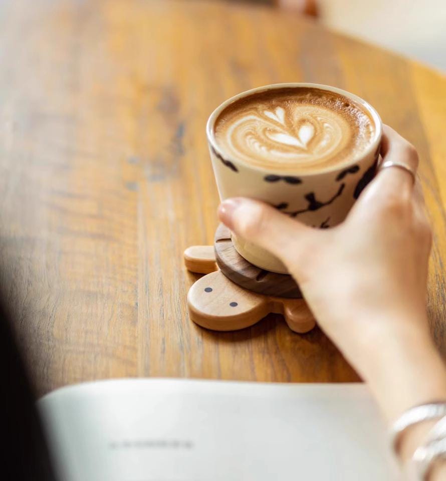 Cute Turtle Shape Black Walnut Solid Wood Turtle Insulation Mat Kettle ...