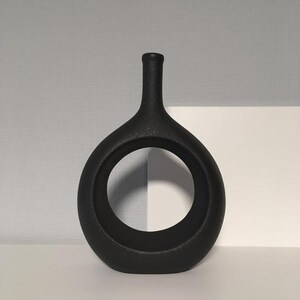 Modern Minimalist Ceramic Vase Abstract White Flower Vase Contemporary ...