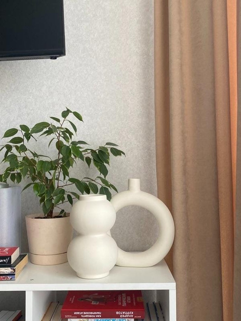 Modern Minimalist Ceramic Vase Home Decor Table Accessories Interior ...