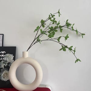 Modern Donut Vase Fan Shape Ceramic Vase for Living Room Home Décor - Etsy