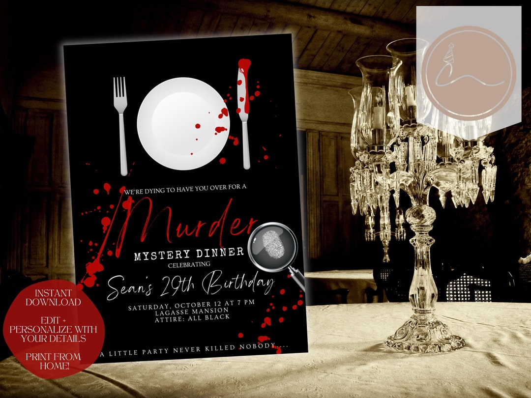 Murder Mystery Party, Murder Mystery Dinner Party, Murder Mystery ...