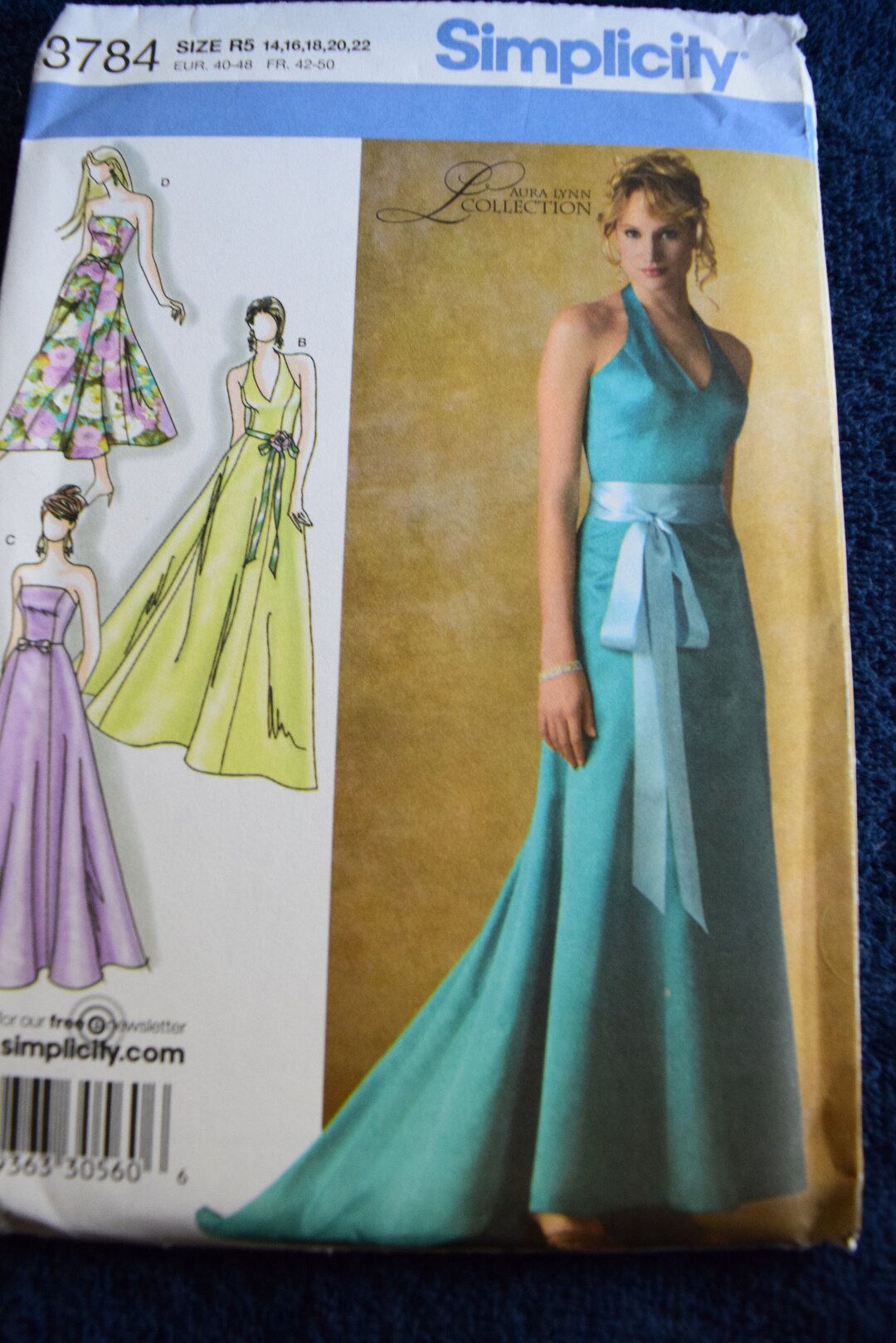 Simplicity 3784 Misses Gowns by Laura Lynn Collection in Sizes 14-22 ...